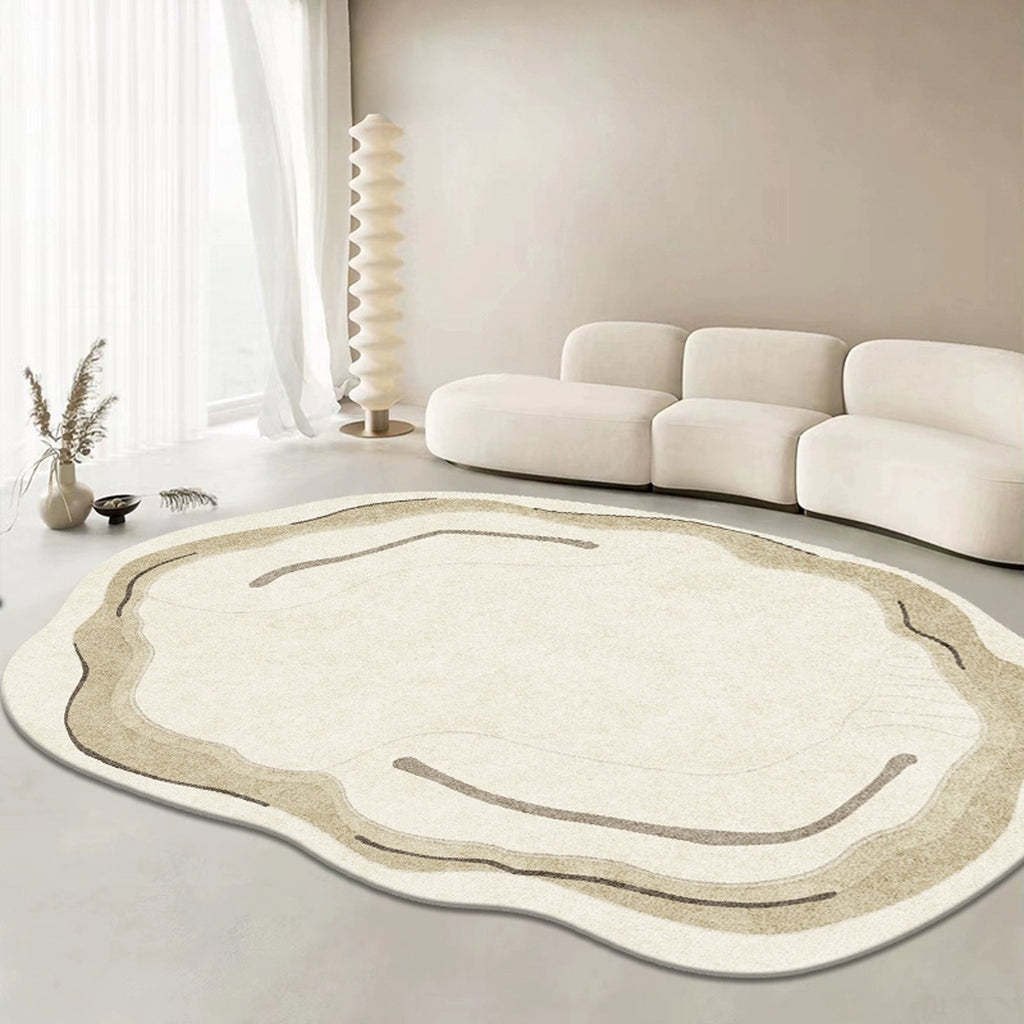 Easy Clean Rug Chic Desert Oasis Harmony Spillproof Pet-Friendly Moder ...